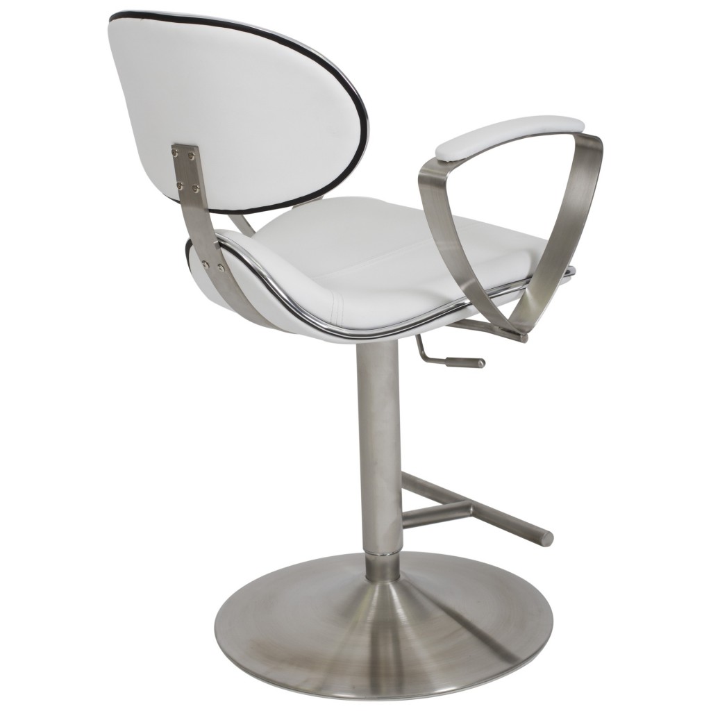 Jaylo Brushed Stainless Steel Adjustable Height Swivel Stool | MIX ...